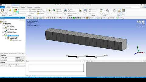 ANSYS 구조해석 기초 예제 (Mechanical Basic Tutorial) - YouTube