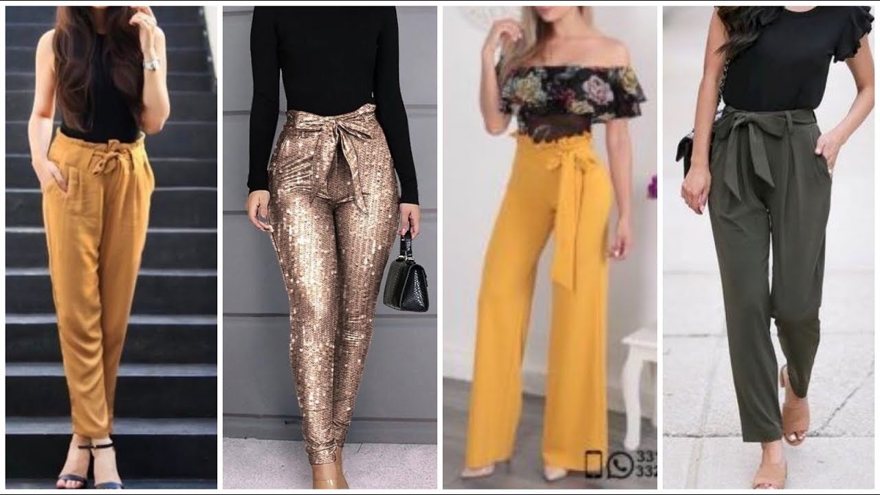 Stylish high waisted Bow Belt pants for modern girls and ladies 2020 ...