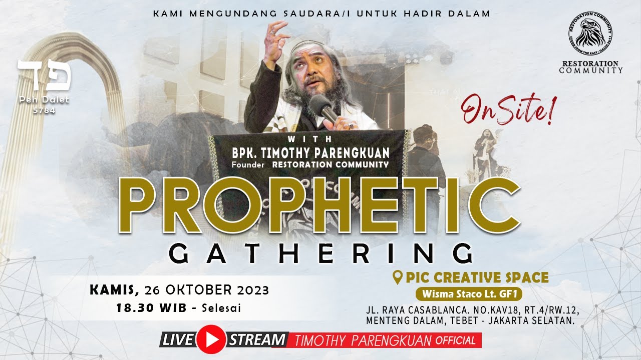 PROPHETIC GATHERING | Ps. Timothy Parengkuan | 26 Oktober 2023 - YouTube