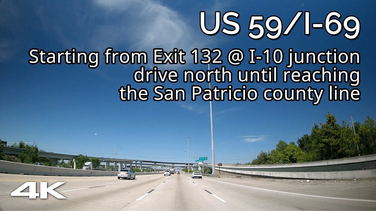US-59/I-69: Houston, TX to Cleveland, TX - Eastex Freeway [4K] - YouTube