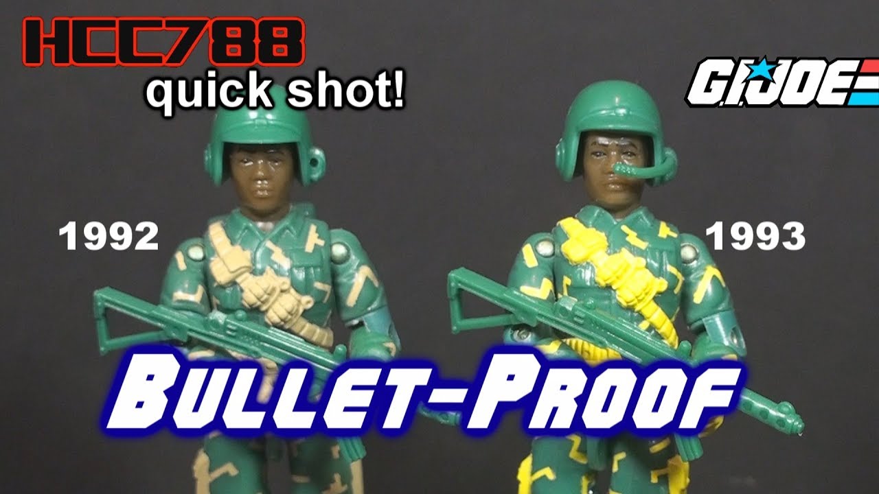 HCC788 quick shot! 1992/1993 BULLET-PROOF! Vintage G.I. Joe toy! - YouTube