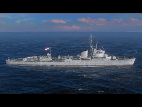 Tromp Tier 10 dutch premium destroyer gameplay - World of Warships ...