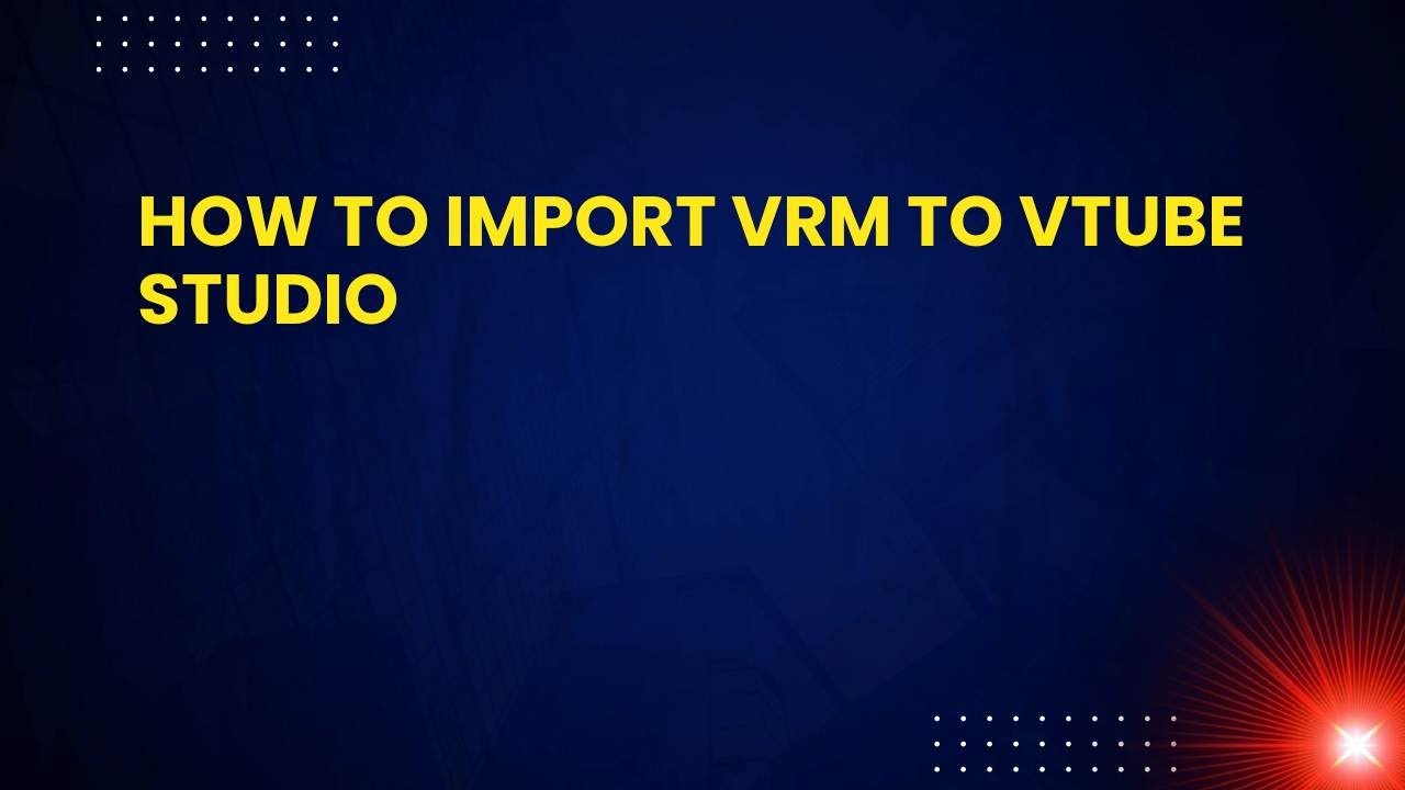 How to Import VRM to VTube Studio - YouTube