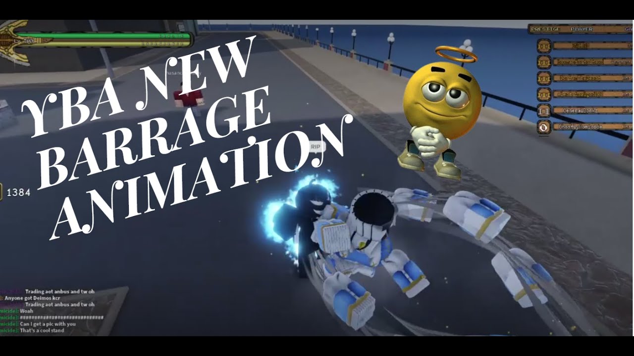 [YBA] NEW BARRAGE ANIMATION - YouTube
