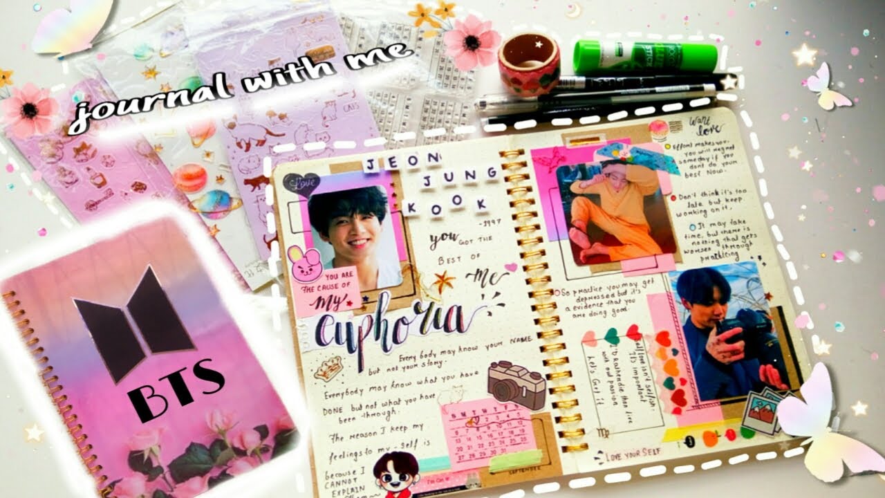 K-POP Journal 2020|| How To Start BTS (K-POP)Journal|| JUNGKOOK Journal ...