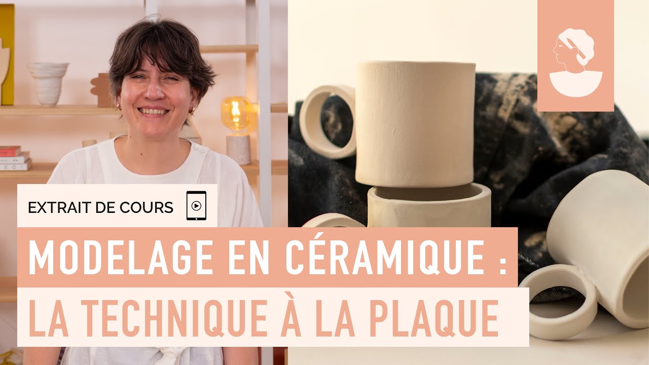 Extrait de cours : Modelage en céramique la technique à la plaque - YouTube