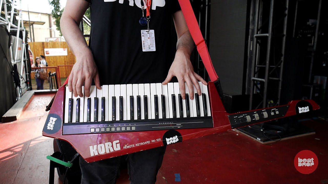 Live B Synth Korg Keytar RK100 Synth Demo | Calgary Stampede Coke Stage ...