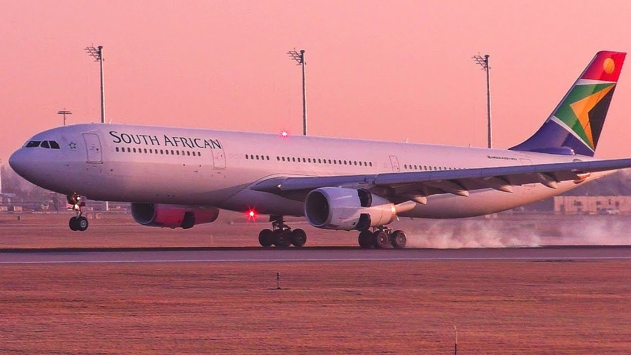 [FullHD] South African Airways A333 (ZS-SXI) Landing at Munich Airport ...