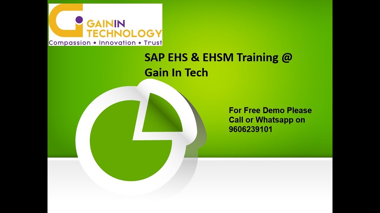 SAP EHS Overview| SAP EHS Online Training| SAP EHSM online Training ...