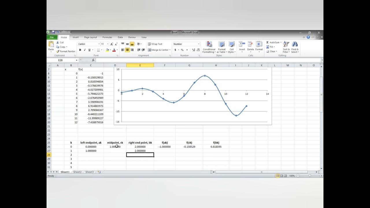 BISECTION METHOD (PART 2 -Example 1) - YouTube
