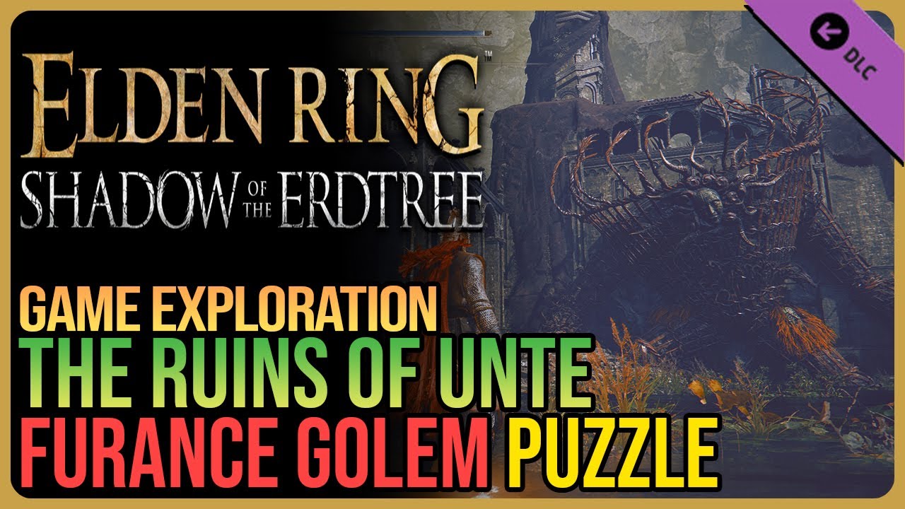 Ruins of Unte Furnace Golem Puzzle Elden Ring DLC - YouTube