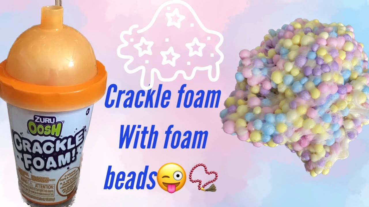 Crackle foam slime - YouTube