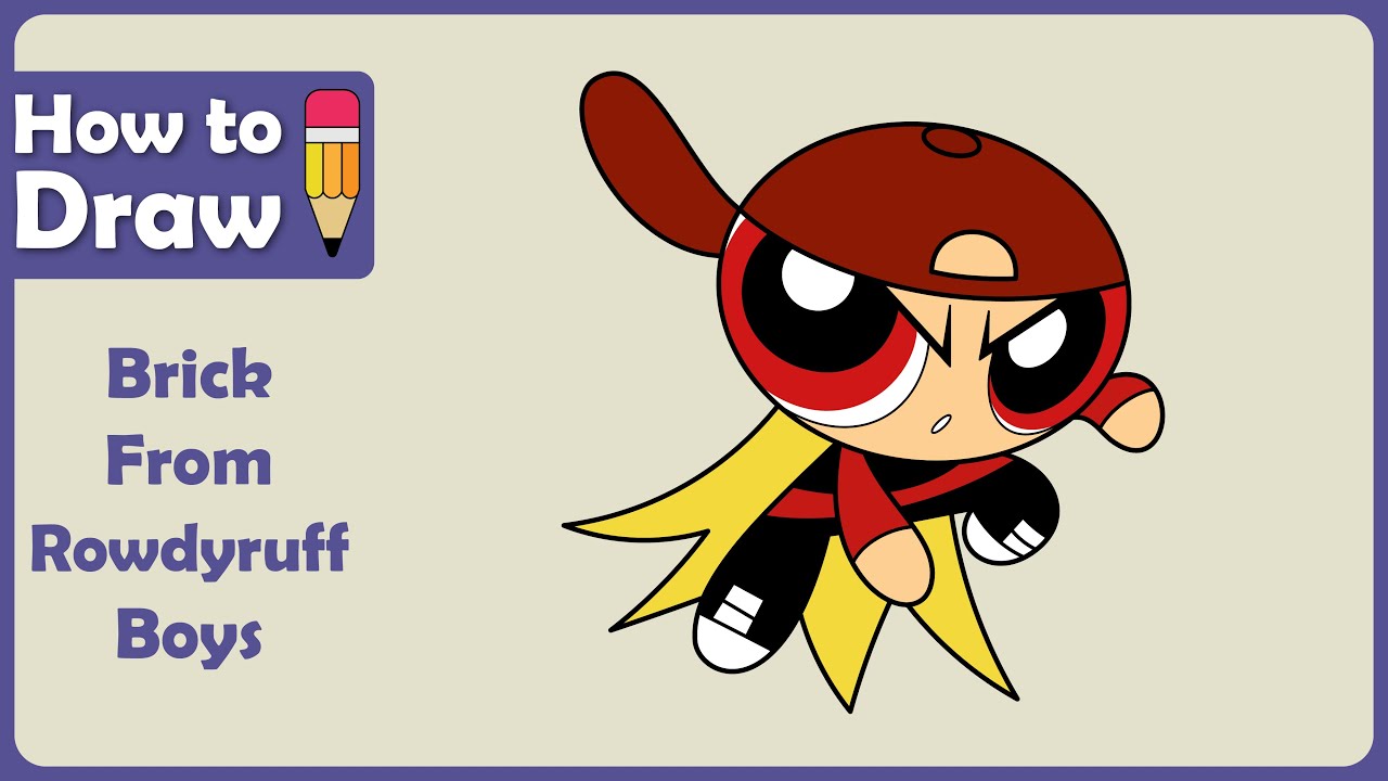 How to Draw Brick (Rowdyruff Boys) ️ | Powerpuff Girls Art Tutorial 🎨 # ...