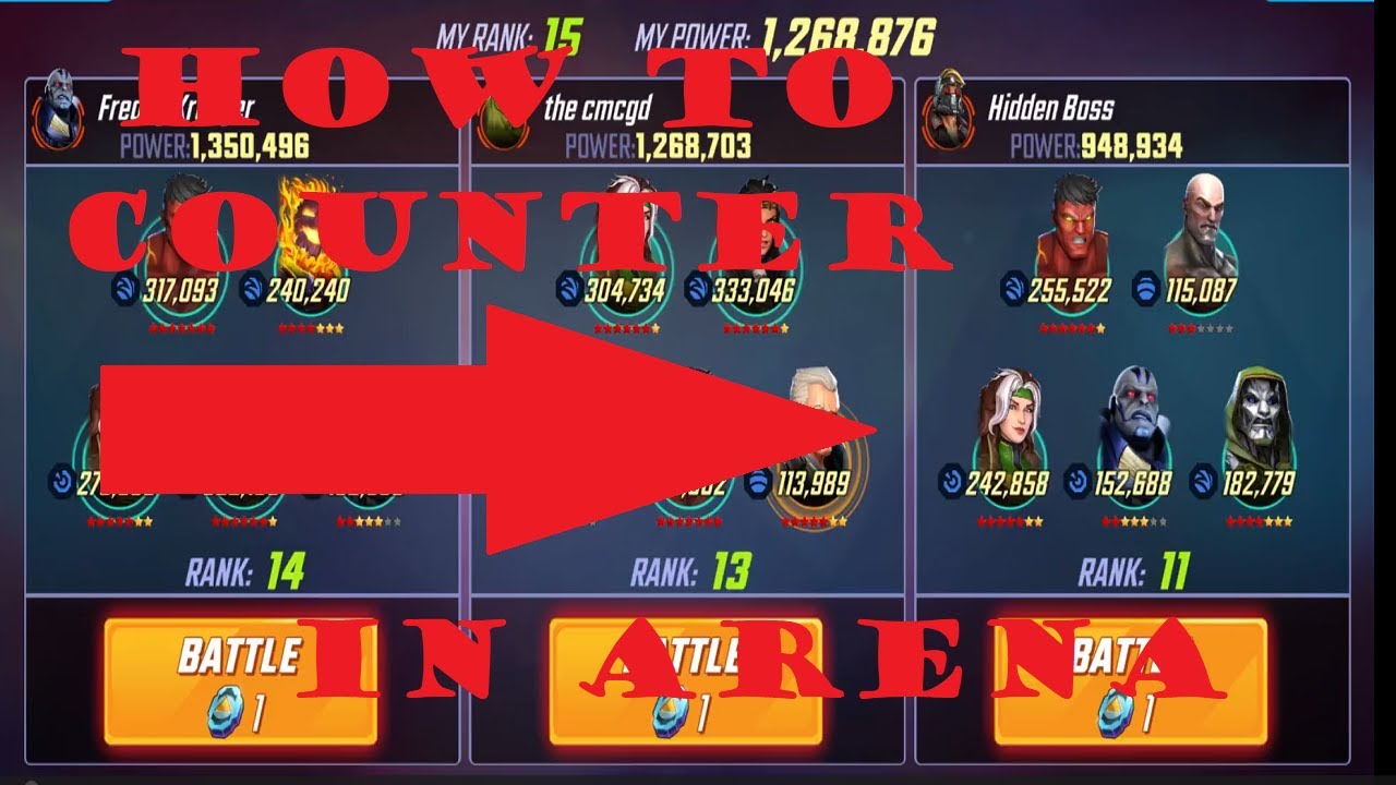 HOW TO BEAT APOCOLYPSE,DOOM, ABSORBING MAN, HORSEMEN TEAMS - MSF ARENA ...