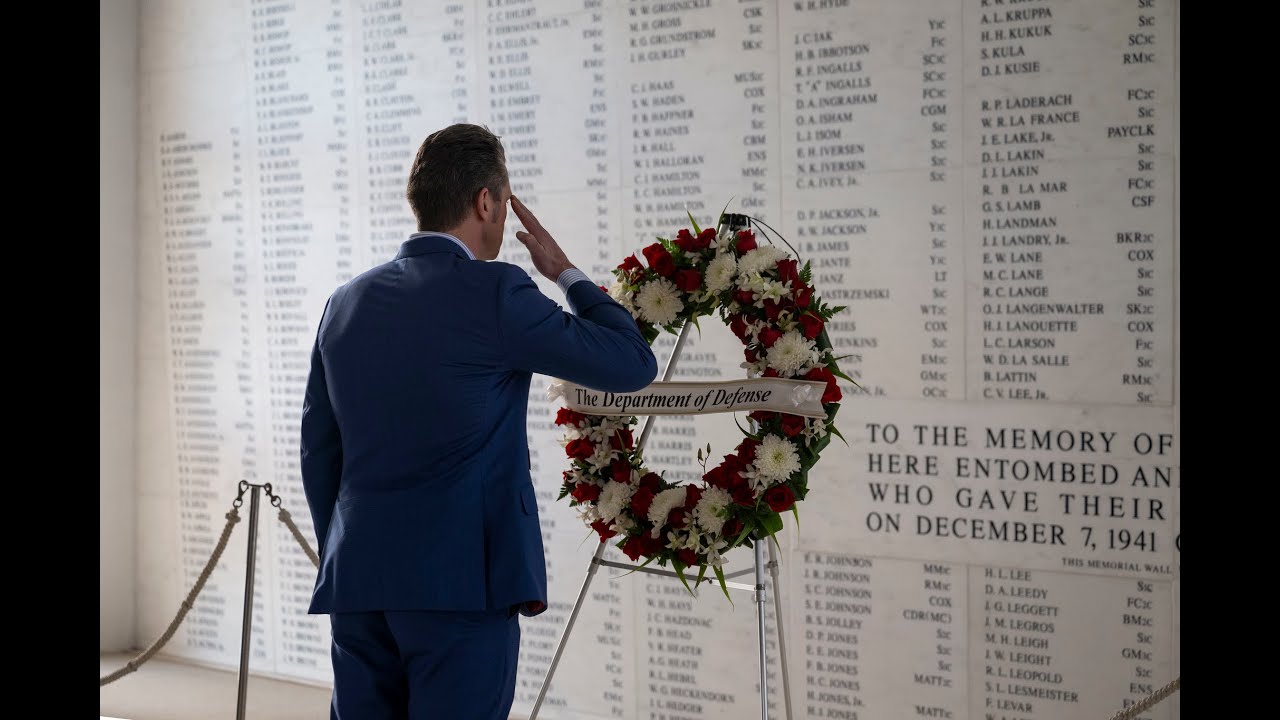 LIVE: SECDEF Pete Hegseth Participates in a Wreath-Laying Ceremony at ...