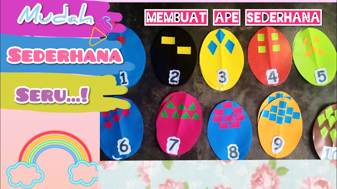 APE Sederhana Mengenal Geometri, Angka & Jumlah - YouTube