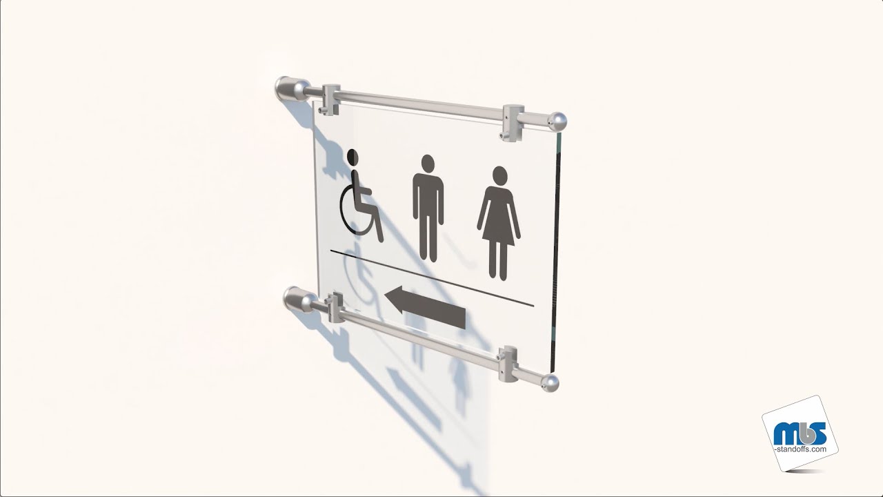 How To: Rod Projecting Sign from Mbs-Standoffs - YouTube