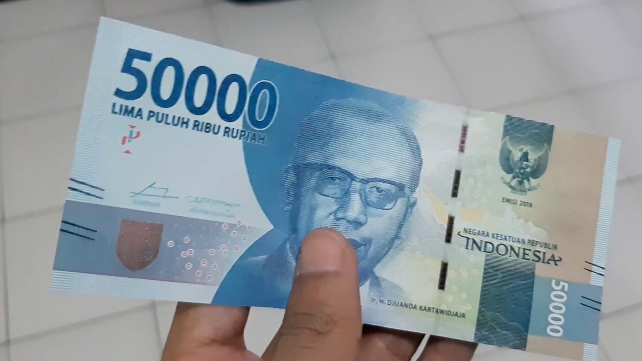 Uang 50rb dengan seri unik mcu717777. Nomor keberuntungan - YouTube