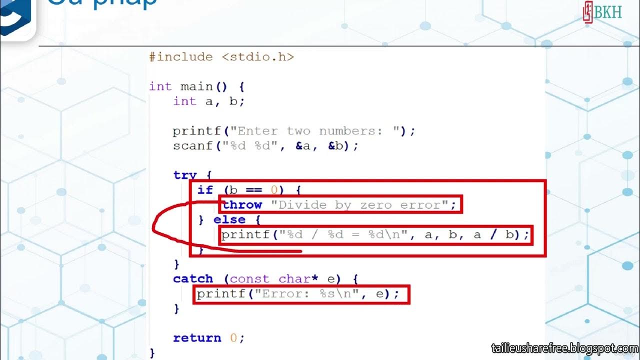 Xử lý lỗi (ngoại lệ ) trong lập trình C #congnghe #laptrinh #congngheia #italy - YouTube