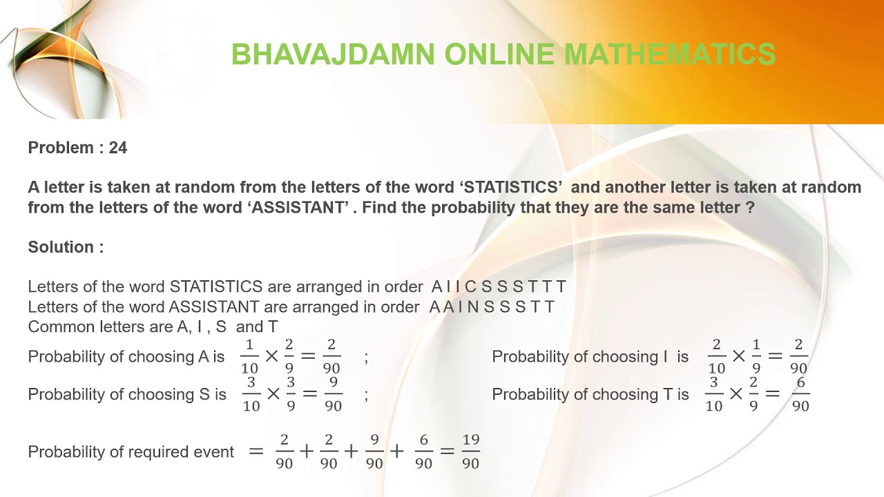Probability Classical definition 3 of 3 - YouTube