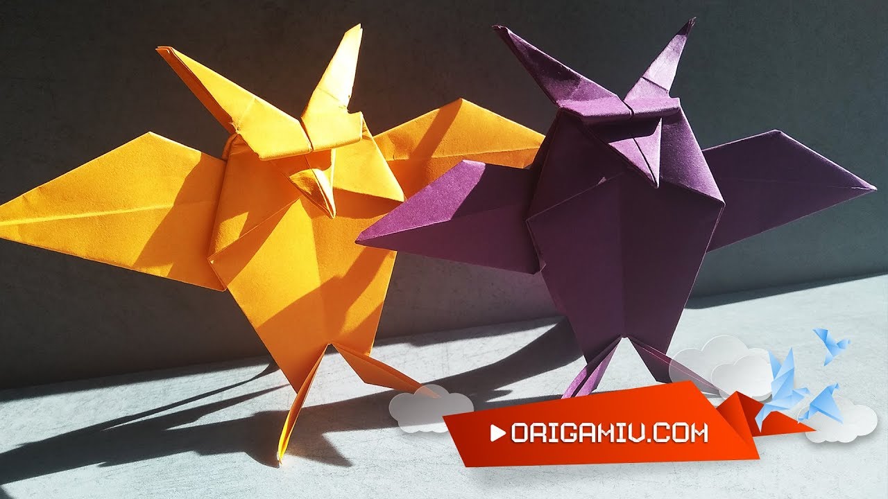 OWL Origami - How to make an owl out of paper? - YouTube