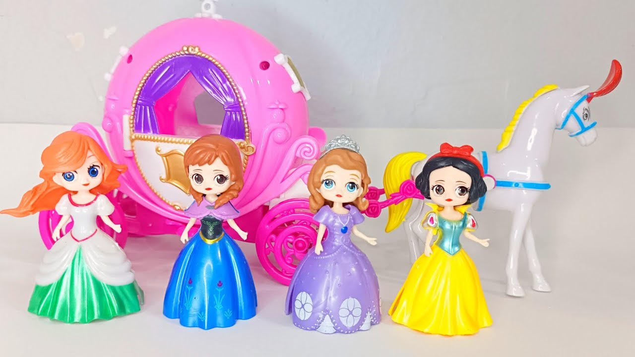 ASMR Unboxing Mattel Disney Princess Spin & Reveal Surprise Dolls ...