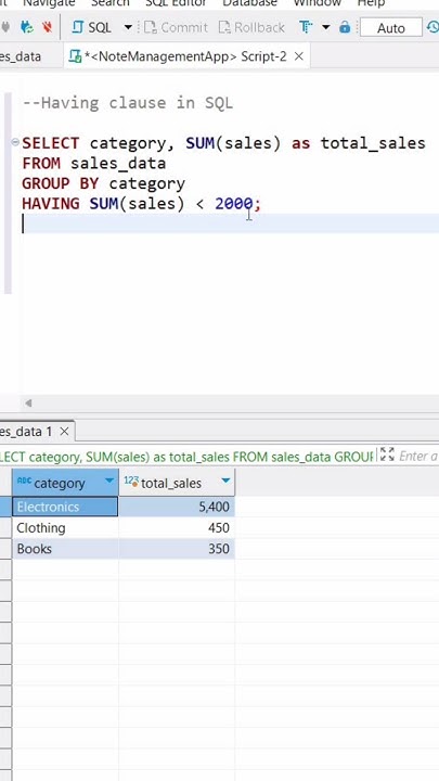 SQL-PT-10 || having filter clause #trending #shortsvideo#sqltips #shortsfeed #shorts #education ...