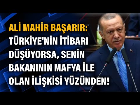 Ali Mahir Başarır: Türkiye'nin itibarı düşüyorsa, senin bakanının mafya ile olan ilişkisi yüzünden!