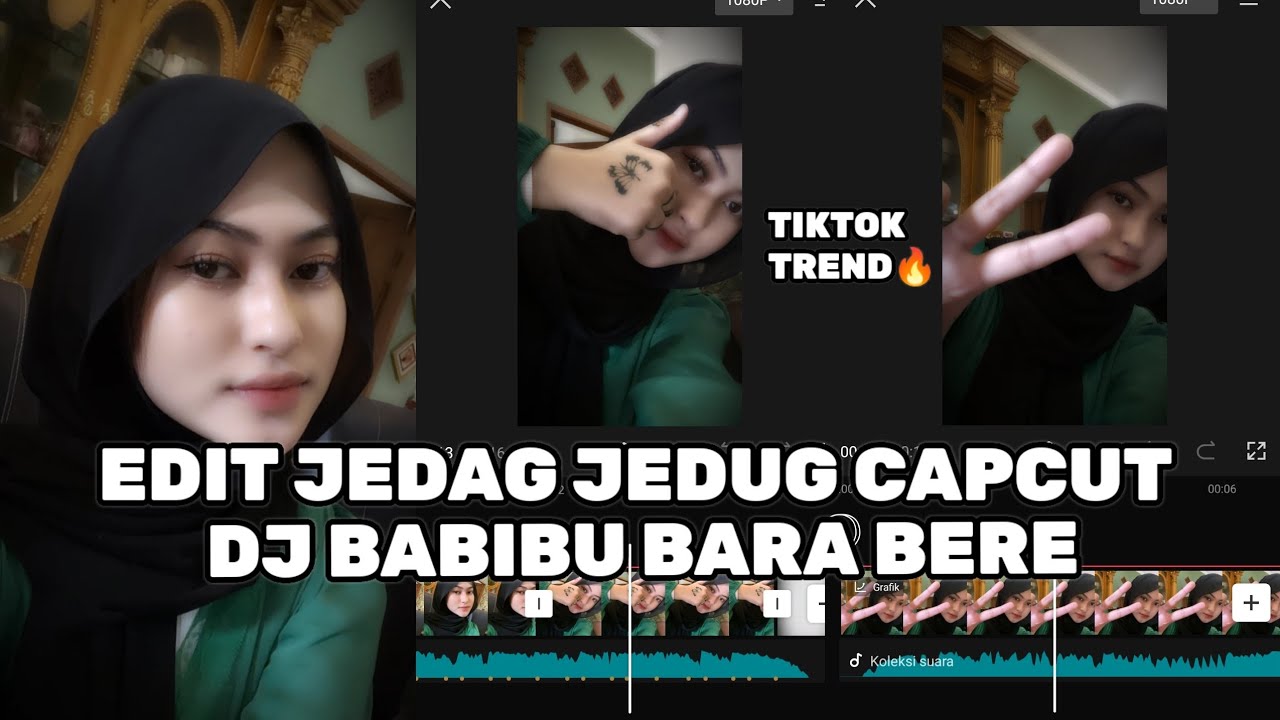 TUTORIAL JEDAG JEDUG CAPCUT DJ BABIBU BARA BERE || JJ TIPIS TEMPLATE ...