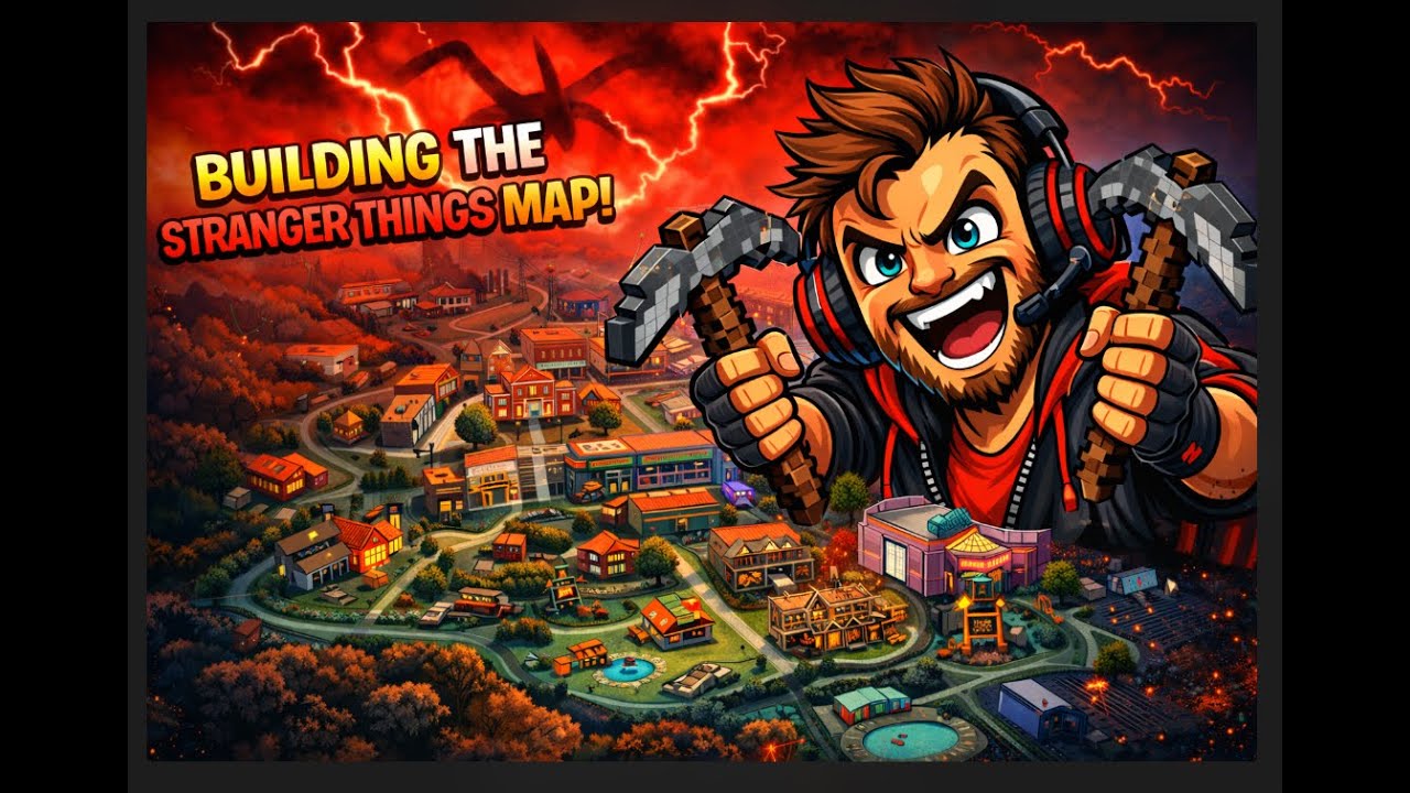 EP1 🔴 Building the Stranger Things Hawkins Map from Scratch (Portrait ...