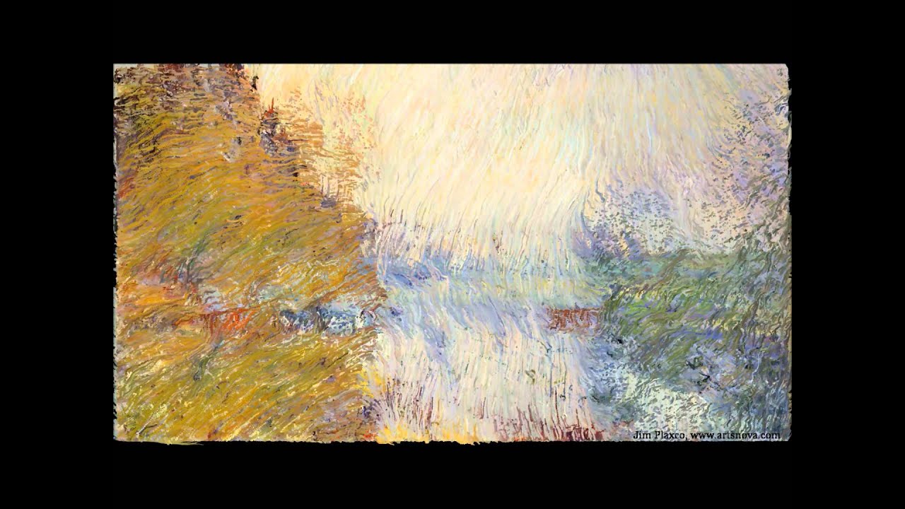 The Liquified Paintings of Claude Monet with Music by Ravel - YouTube