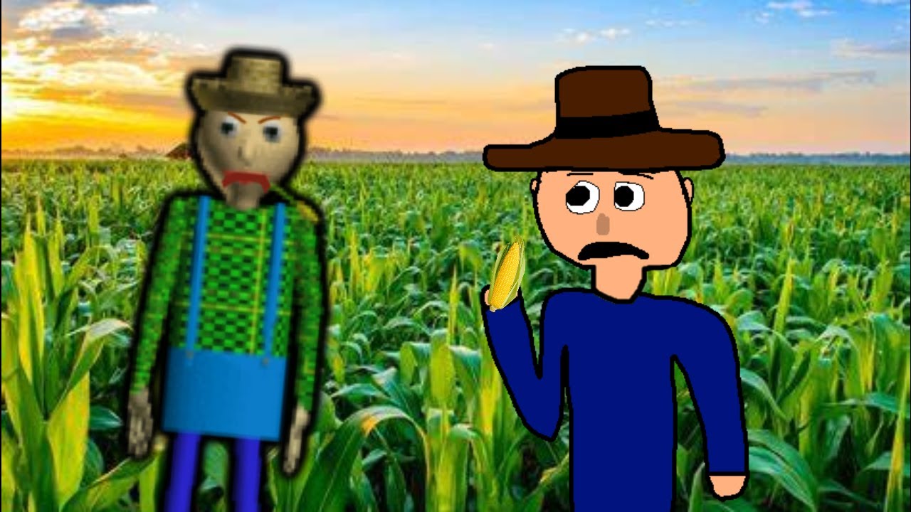 I stole Baldi's corn! (Baldi's Farm) - YouTube
