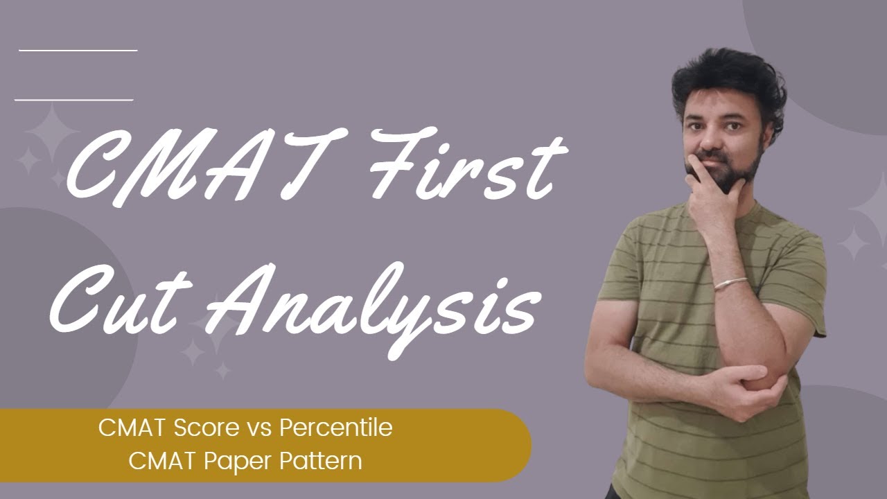 CMAT First Cut Analysis | CMAT Score vs Percentile | CMAT Paper Pattern ...