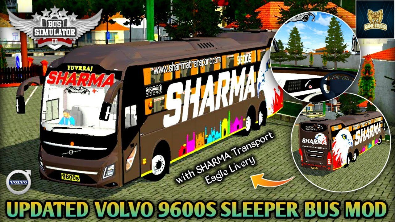 🤩🔥Sharma Transport Eagle Livery for Updated Volvo 9600s Sleeper Bus Mod ...