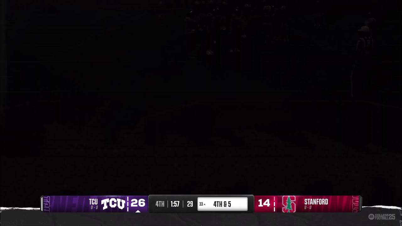 CFB25 ROAD TO GLORY | TCU QB | WEEK 1 vs STANFORD - YouTube