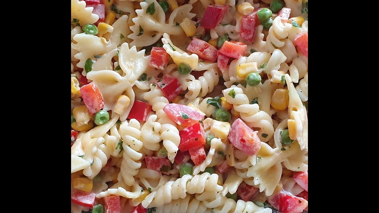 Mein klassischer Nudelsalat - YouTube