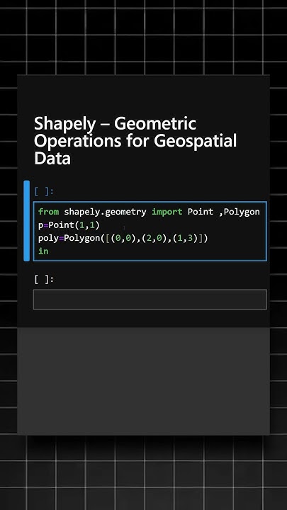 Shapely Geometric Operation for Geospatial Data #python - YouTube