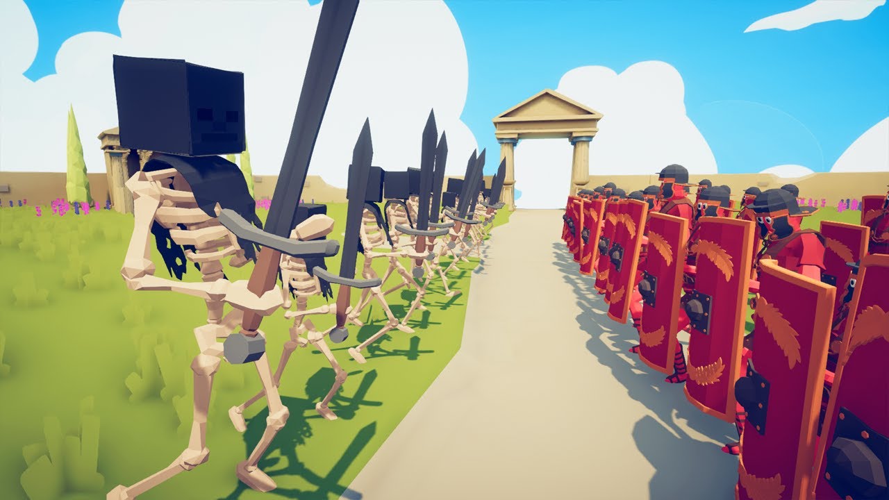 MINECRAFT SKELETONS VS ALL MELEE UNITS - TOTALLY ACCURATE BATTLE ...