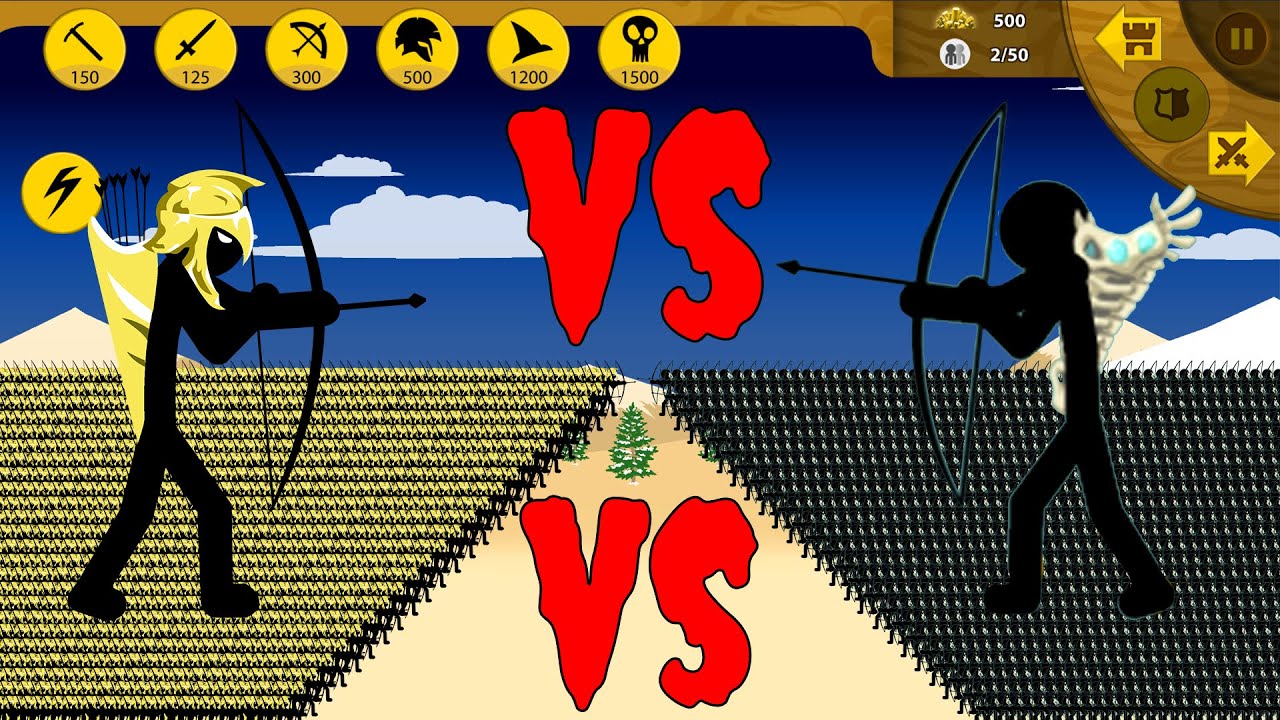 ULTIMATE ARCHIDON GOLDEN VS ARCHIDON UNDEAD IN INSANE MAP | STICK WAR ...