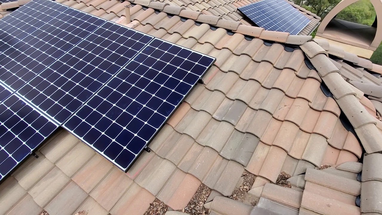 S tile solar installation - YouTube