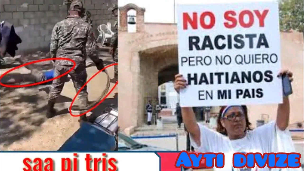 polis dominicen kontinye ap touye ayisyen sendomeng satris - YouTube