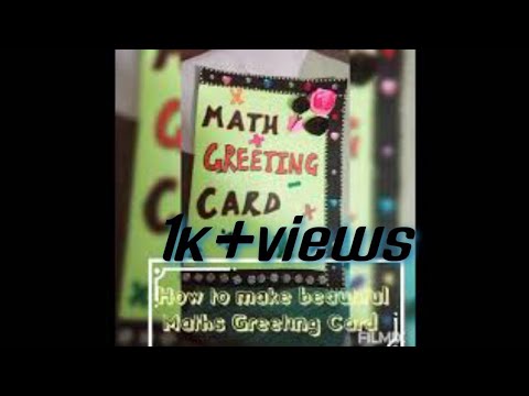 |How to make a beautiful Maths Greeting Card|DIY|Step Wise description ...