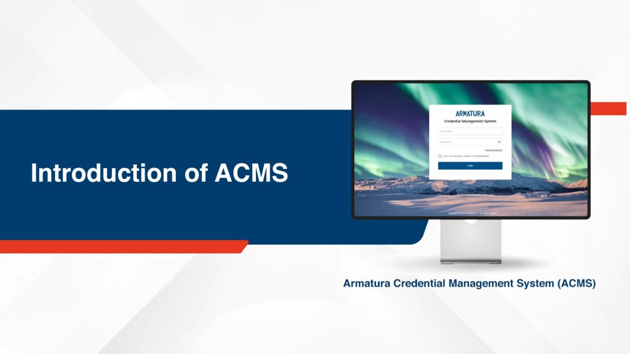 Armatura One Tutorial: Armatura Credential Management System (ACMS) | ZKTeco Europe - YouTube