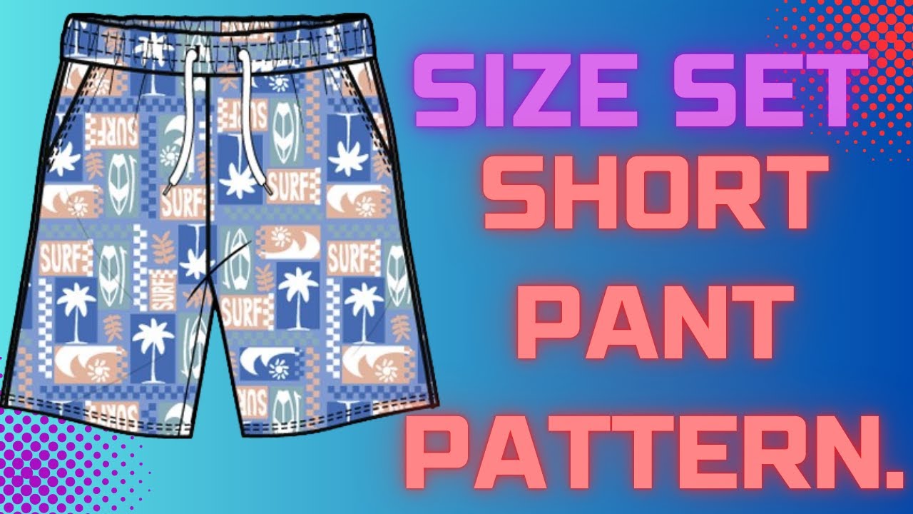 Size Set Boys Short Pant Pattern Making | Short Pant Patterns Making ...