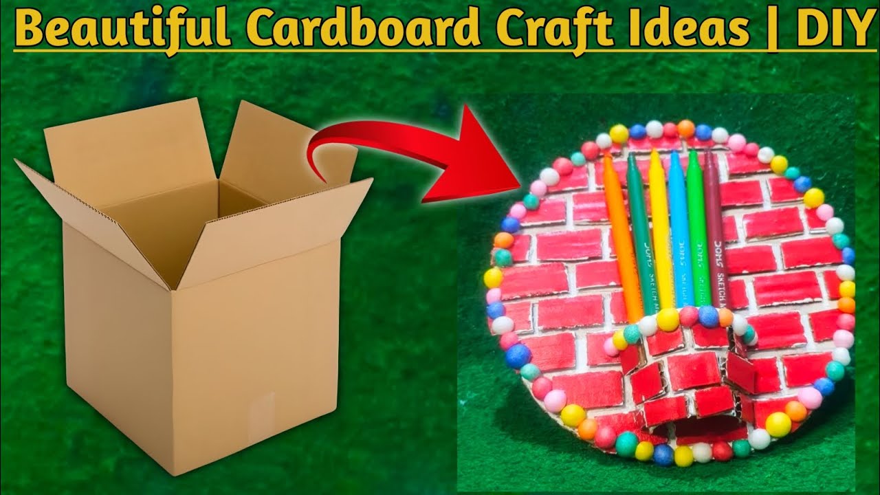 Beautiful Cardboard Craft | DIY Home Decor Ideas | Best Out of Waste ...