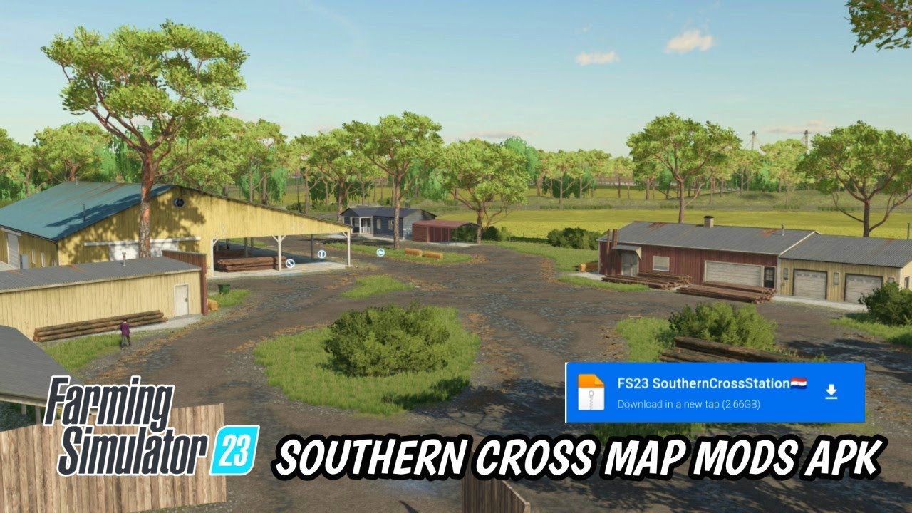 FS 23 SOUTHERN CROSS MAP MODS APK DOWNLOAD FARMING SIMULATOR 23 NEW MAP ...