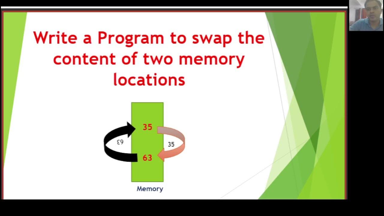 Assembly Language Program to Swap the Content of Two Memory Locations in 8085 microprocessor ...
