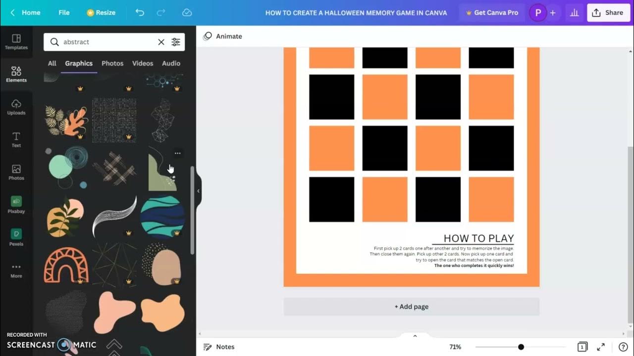 How to create Halloween game in Canva | How to design Halloween game ...