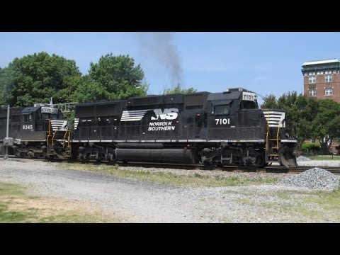 NS GP60 #7101 leads an all EMD NS 172 5/21/14 - YouTube