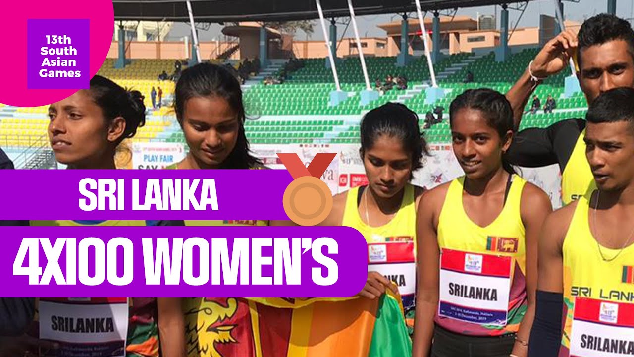 AMAZING Race by Sri Lanka for GOLD - 4X100 Relay Women's - YouTube